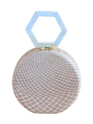 LIKHA Round Handbag With Mother-of-Pearl Handle