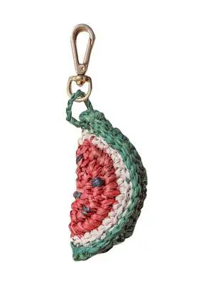 LIKHA Watermelon Raffia Bag Charm - Red
