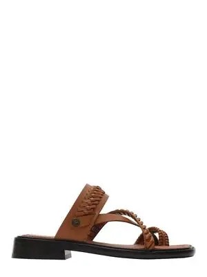 BURBERRY Leather Baez Sandals