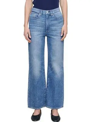 DL1961 Karmine Refined High-waist Wide-leg Jeans - Light Opal Beach