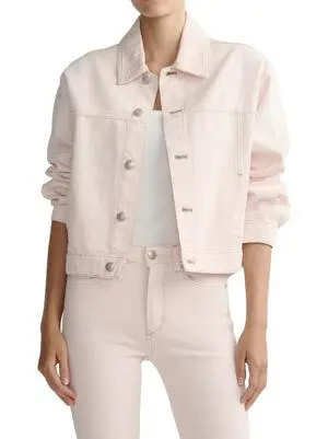 DL1961 Jodie Crop Denim Jacket - Ballet