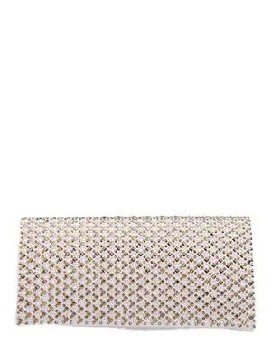Nina Deva Crystal Clutch - Ivory Multi