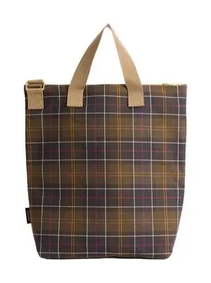 Barbour Transport Tartan Plaid Canvas Tote - Classic Tartan