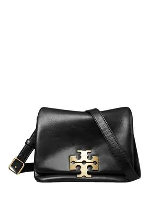 Tory Burch Kira Soft Leather Shoulder Bag - Black/gold