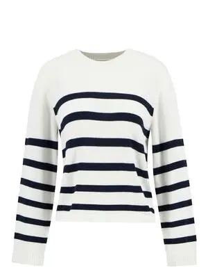 Barbour Fern Stripe Sweater - Cloud/navy