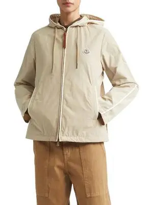 Moncler Sarracenia Hooded Windbreaker Jacket - Beige