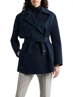 BOSS Cromas Belted Double-breasted Jacket - Sky Captain