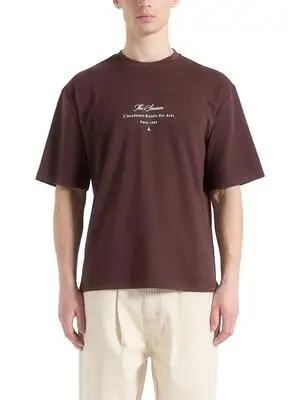 Manière De Voir The Scream Cotton T-shirt - Brown
