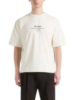 Manière De Voir The Scream Cotton T-shirt - Cream