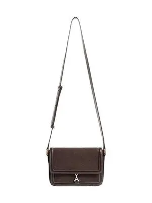 Manière De Voir Suede And Vegan Leather Crossbody Bag - Brown
