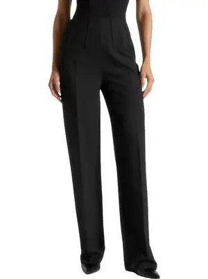 Manière De Voir Tailored Corset Waist Trousers - Black