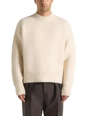Manière De Voir Brushed Wool Knit Jumper - Cream