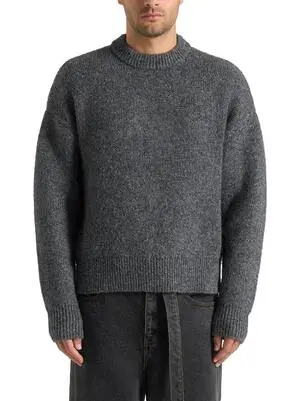 Manière De Voir Brushed Wool Knit Jumper - Grey