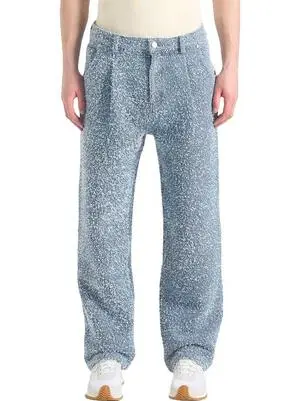 Manière De Voir Arnault Boucle Pleated Jeans - Blue