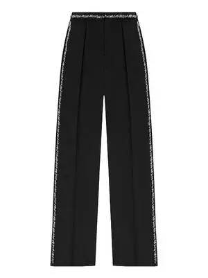 Manière De Voir Tailored Trousers With Embellishments - Black