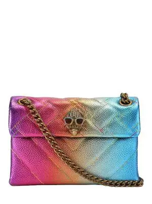Kurt Geiger Mini Kensington Convertible Metallic Leather Crossbody Bag - Multi Blue