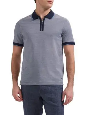 BUGATCHI Quarter Zip Polo