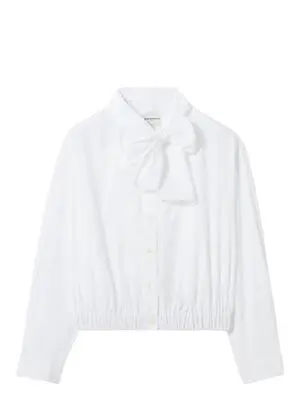 Claudie Pierlot Cotton-poplin Blouse - White