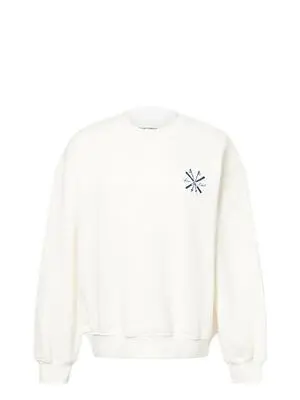 THE COUTURE CLUB Graphic-print Cotton-jersey Sweatshirt - Off White