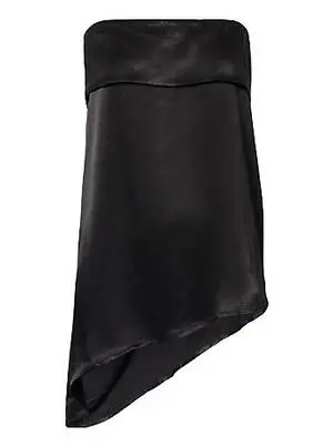 Dissh Sander Strapless Satin Top - Black