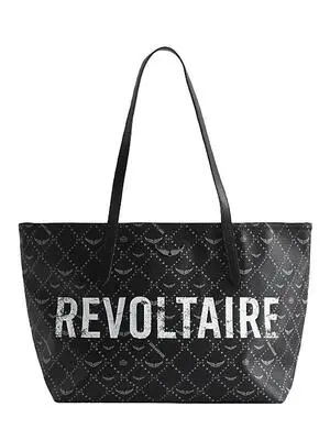 Zadig&Voltaire Z Shopper Revoltaire Coated-canvas Tote Bag - Black