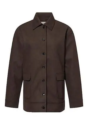 Dissh Otis Faux-suede Jacket - Bitter Choc