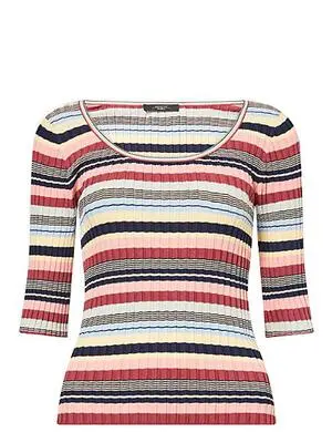 Max Mara Stripe Knitted Top - Multicolour