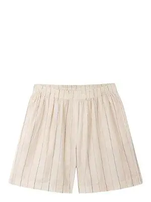 THE WHITE COMPANY Cotton-poplin Pyjama Shorts - Ecru