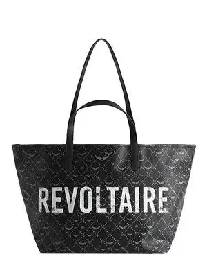 Zadig&Voltaire Z Xl Branded Faux-leather Tote Bag - Black