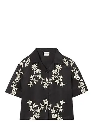 Claudie Pierlot Floral-print Woven Shirt - Dark Print