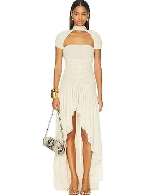 SIEDRES Roxy High-low Dress - Ecru
