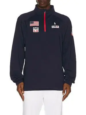 Polo Ralph Lauren Winter Olympics Quarter Zip Pullover - Refined Navy
