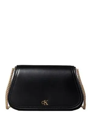 Calvin Klein Curved Monogram Chain Wallet - Black