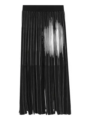 BOSS Knitted Fringe Skirt - Patterned
