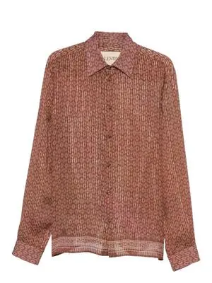 Valentino Garavani Patterned Shirt - Brown