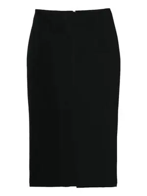 HOUSE OF DAGMAR Stretch Midi Skirt - Black
