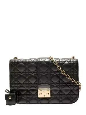 Dior 2013 Canage Flap Shoulder Bag - Black
