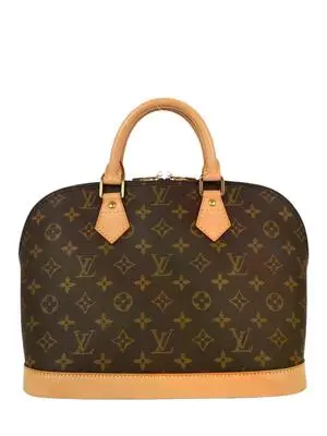 LOUIS VUITTON 1998 Alma Monogram Canvas Tote Bag - Brown