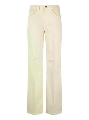 DONDUP Logo-patch Trousers - Neutrals
