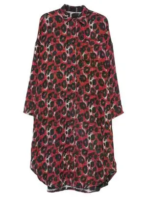 R13 Printed Reversible Dress - Red