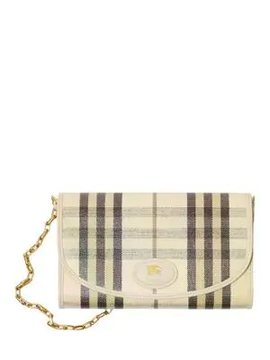 Burberry Check Pattern Mini Bag - Neutrals
