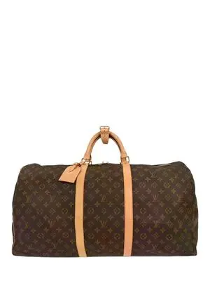LOUIS VUITTON 2001 60 Keepall Duffle Bag Monogram - Brown