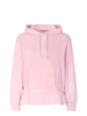 Stine Goya Hooded Pullover With Ruffled Hem - Pink