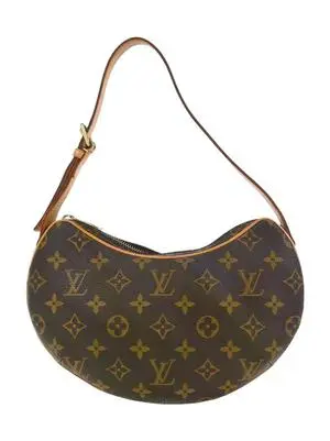 LOUIS VUITTON 2003 Pm Croissant Monogram Tote Bag - Brown