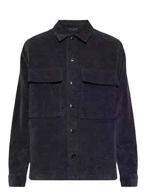 ALLSAINTS Hawker Pocket Button Shirt - Grey