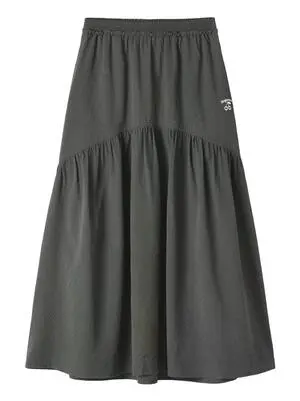 FINGERCROXX Ruffled Maxi Skirt - Grey