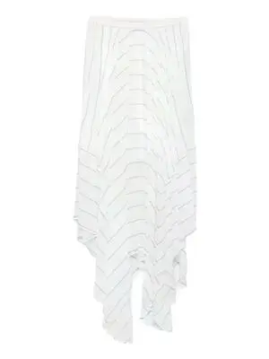 Bondi Born Striped Long Skirt - White