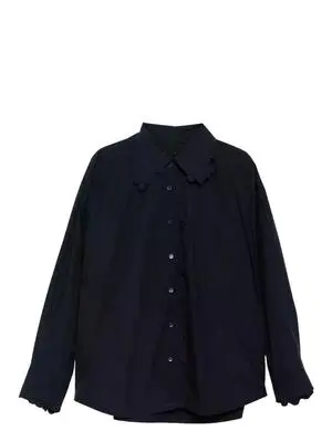 JNBY Floral-embroidered Shirt - Blue