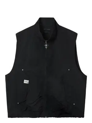 FIVE CM Front-pockets Vest - Black