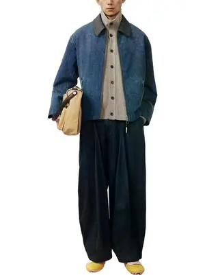 CROQUIS Zipped Denim Jacket Blue